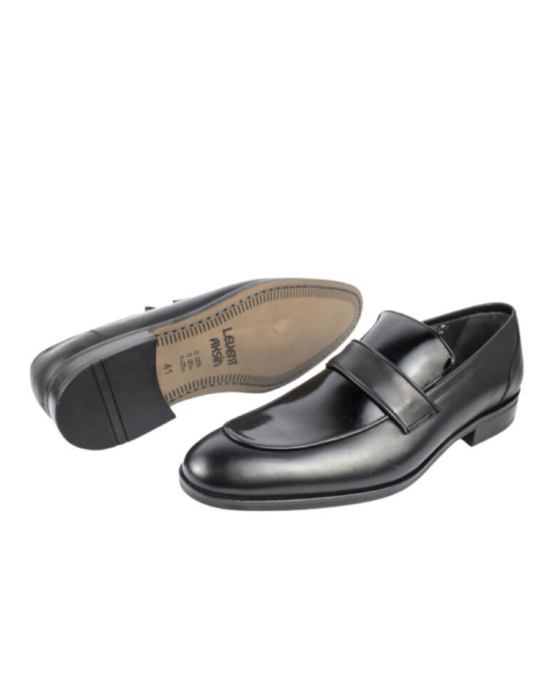 Classic Verne Leather Slip On Shoes - Levent Shoes
